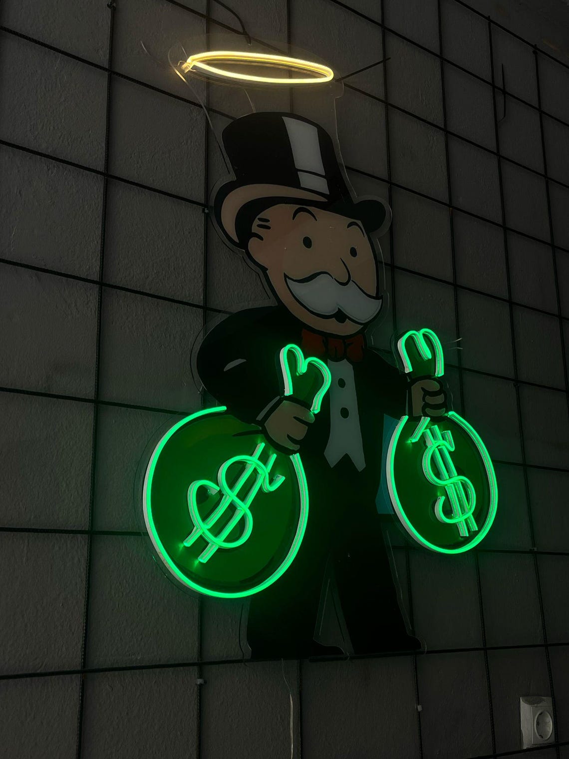 Neon Signs-neon Table-wall Decor Light-money Light-money-dolar Singns ...