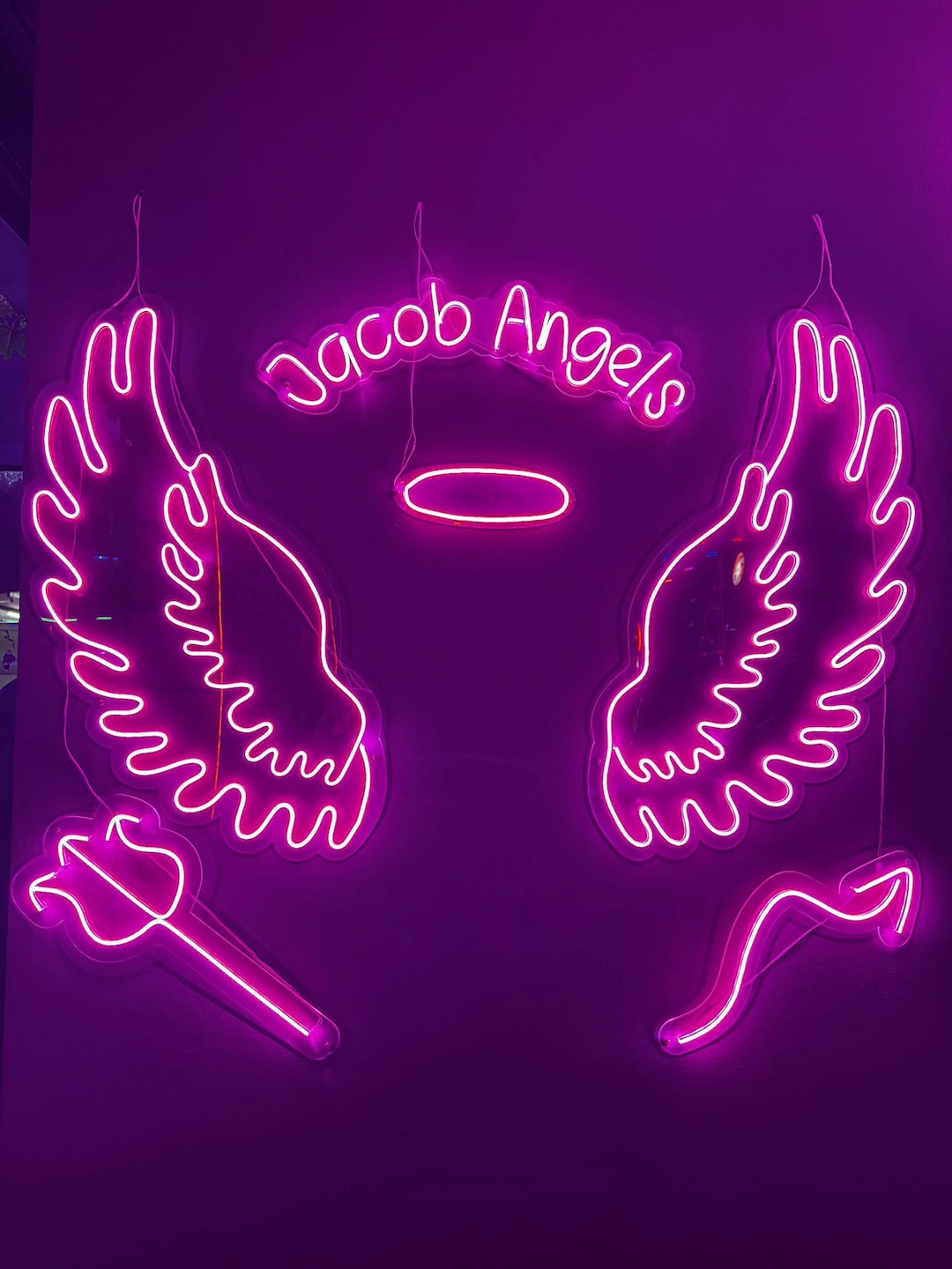 Neon Wing Light-angel Wings Neon Sign-led Wing Light-neon Angel Decor ...
