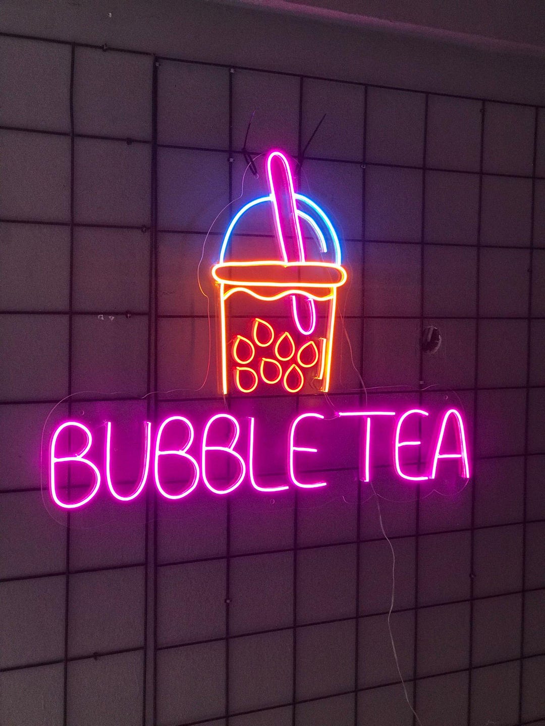 Bubble Tea Neon Sign-bubble Tea LED Light Wall Decor for Café, Bar ...