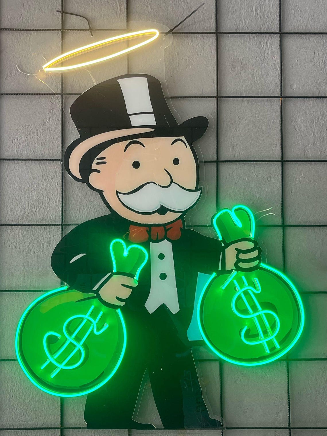 Neon Signs-neon Table-wall Decor Light-money Light-money-dolar Singns ...