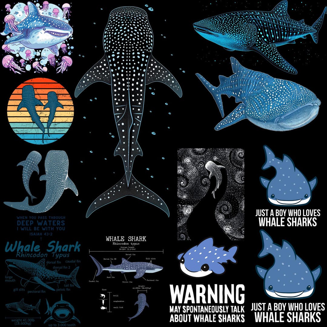 Shark Week Png Bundle, the Shark Digital File Png for Shirt, Save the ...
