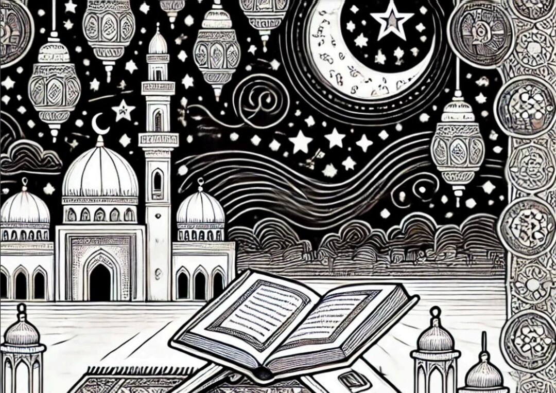 Muslim Coloring Page - Muslim Coloring Books DIGITAL - Etsy