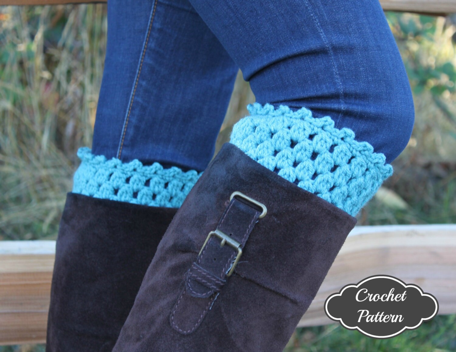 CROCHET PATTERN - Crochet Boot Cuff Pattern, Boot Topper Tutorial, Boot ...