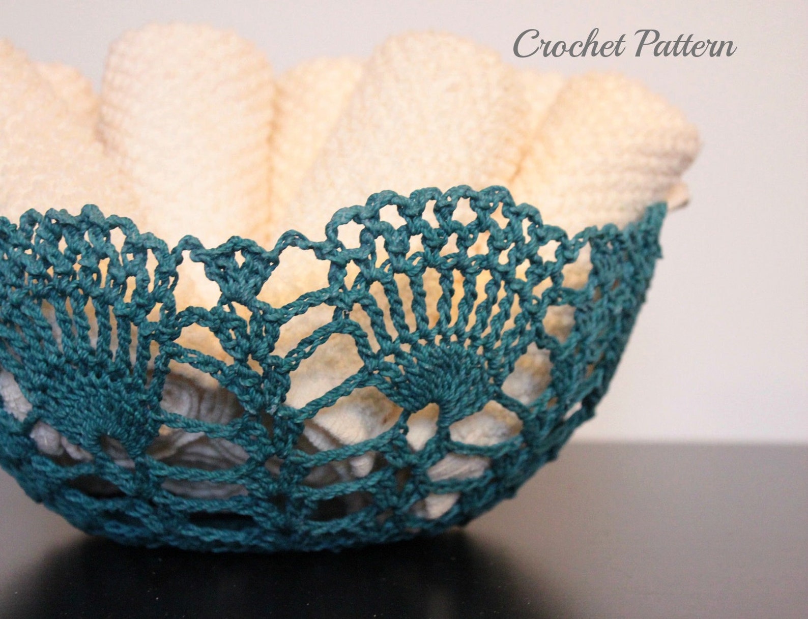 CROCHET PATTERN - Crochet Doily Bowl Pattern, Crochet Lace Bowl Pattern ...