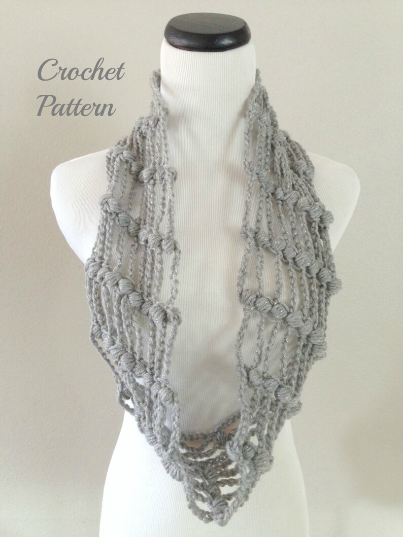 CROCHET PATTERN Crochet Infinity Scarf Pattern Circle Cowl - Etsy