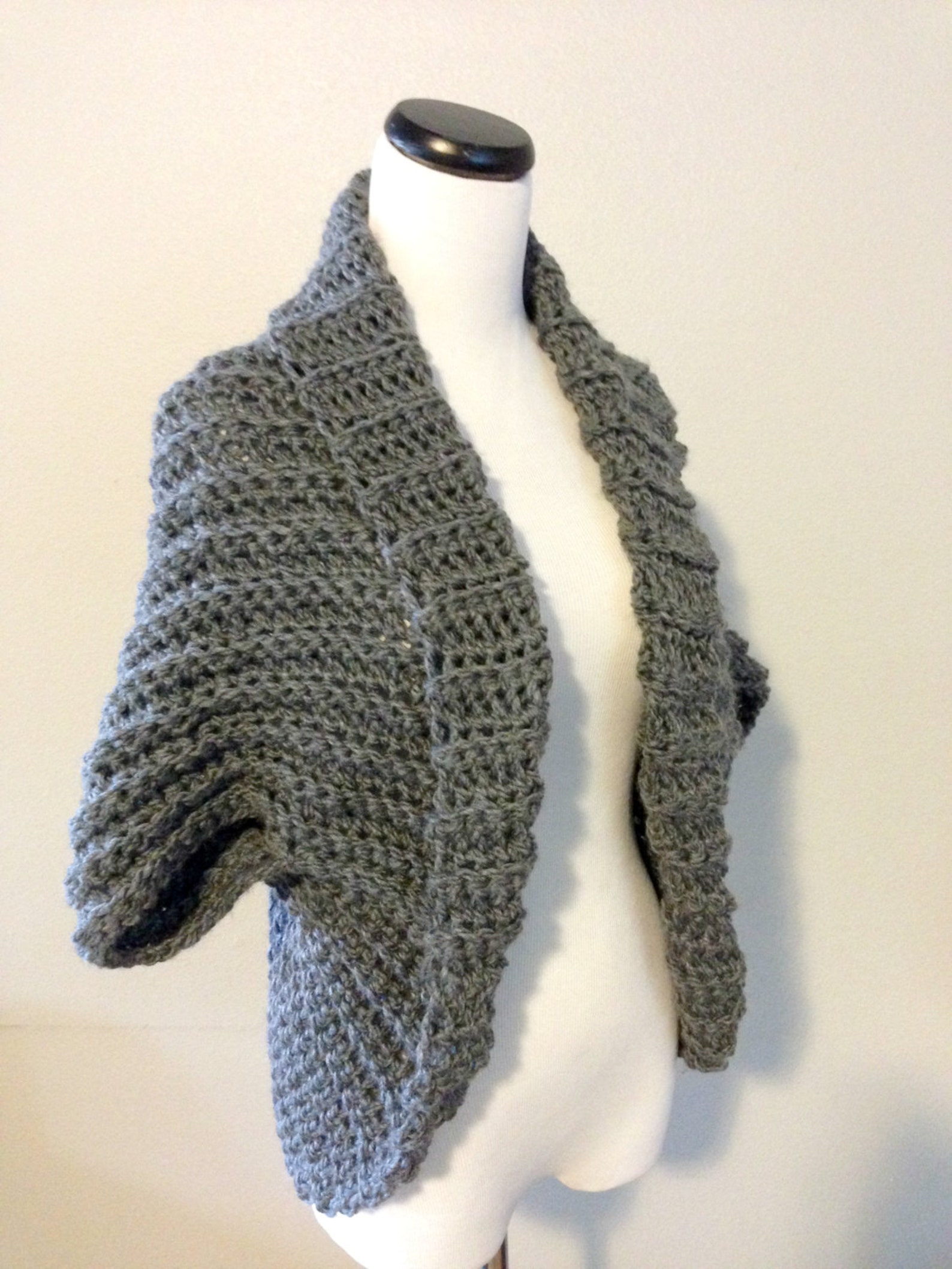 Crochet Shrug Pattern, Oversized Sweater Cardigan Crochet Pattern, Easy ...