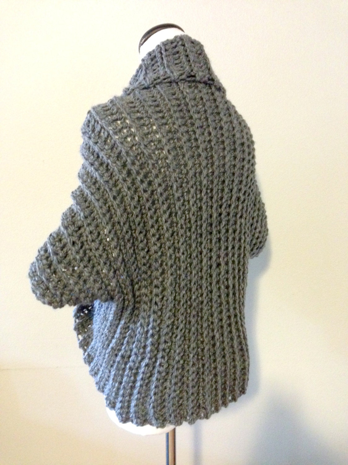 Crochet Shrug Pattern, Oversized Sweater Cardigan Crochet Pattern, Easy ...