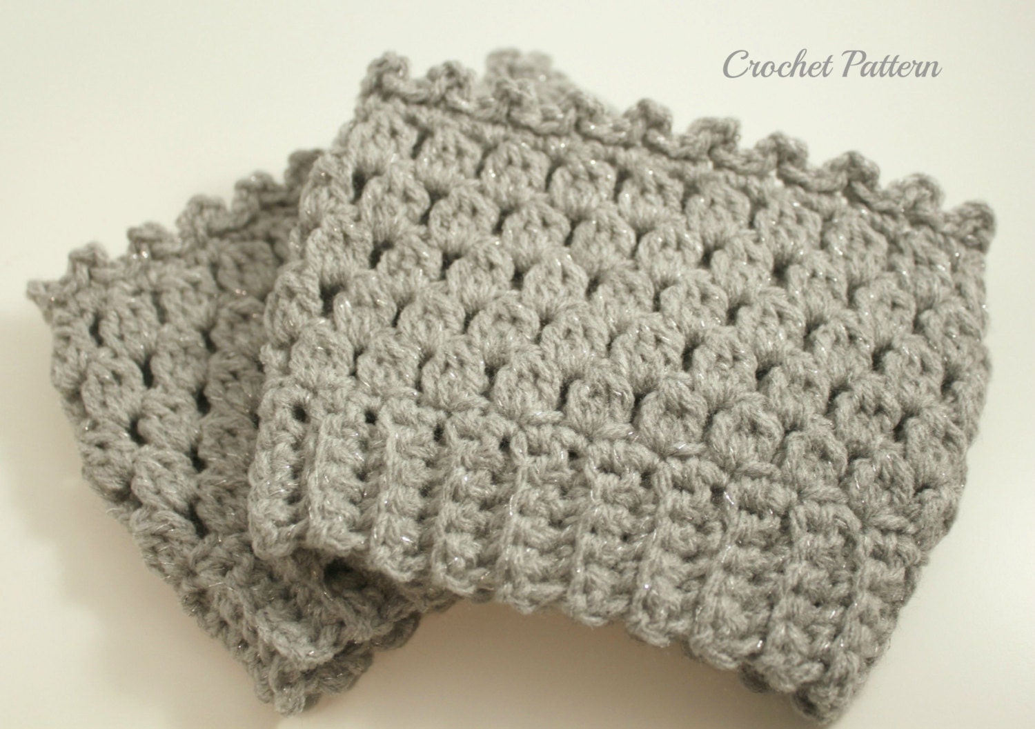 CROCHET PATTERN - Crochet Boot Cuff Pattern, Boot Topper Tutorial, Boot ...