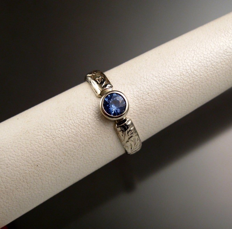 Sapphire Powder Blue Natural Stone Victorian Floral Pattern | Etsy