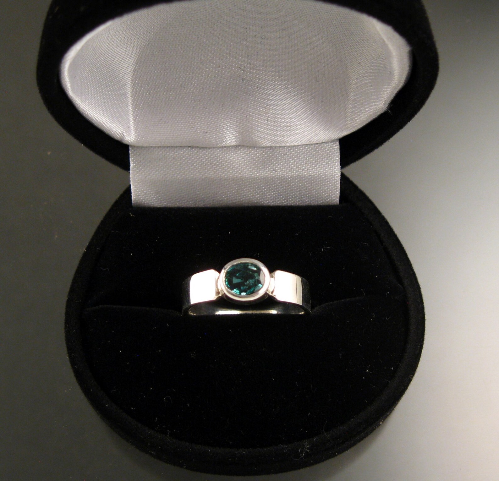 Emerald Ring Handmade Natural Emerald Bezel Set Stone Made to Order in ...