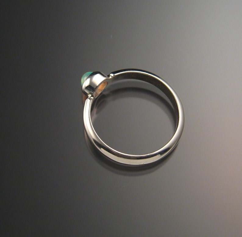 Opal Ring Sterling Bezel set Crystal Opal Silver Ring In Your | Etsy