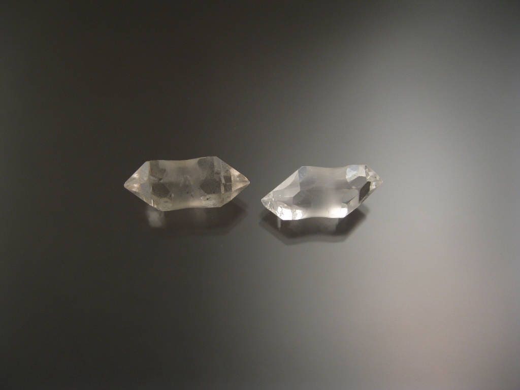 Quartz Crystal Plug earring set Natural double terminated specimen ...