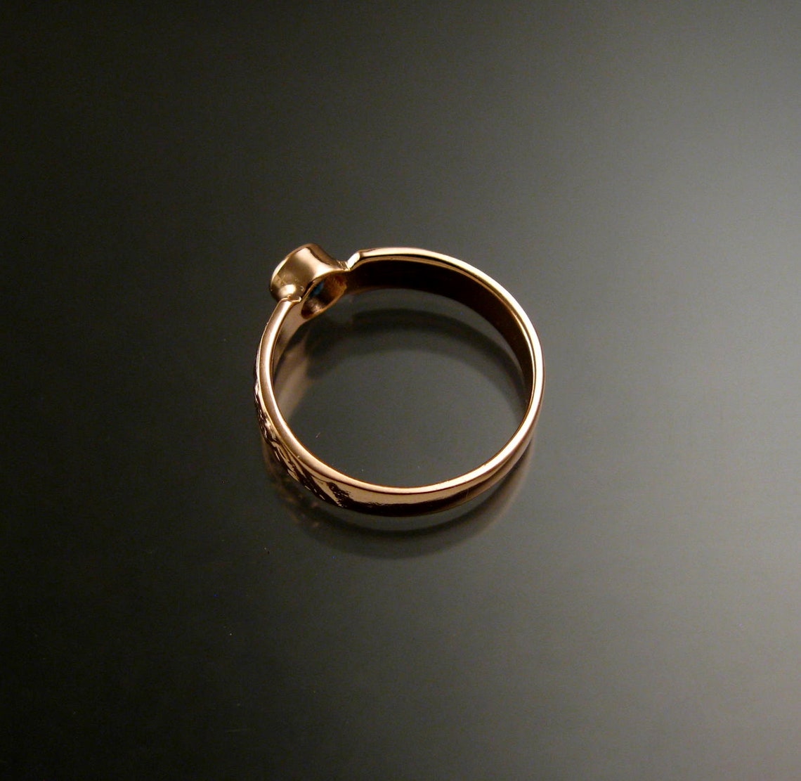 Ruby Rose Gold Flower and Vine Pattern Natural Ruby 14k Pink Gold ...
