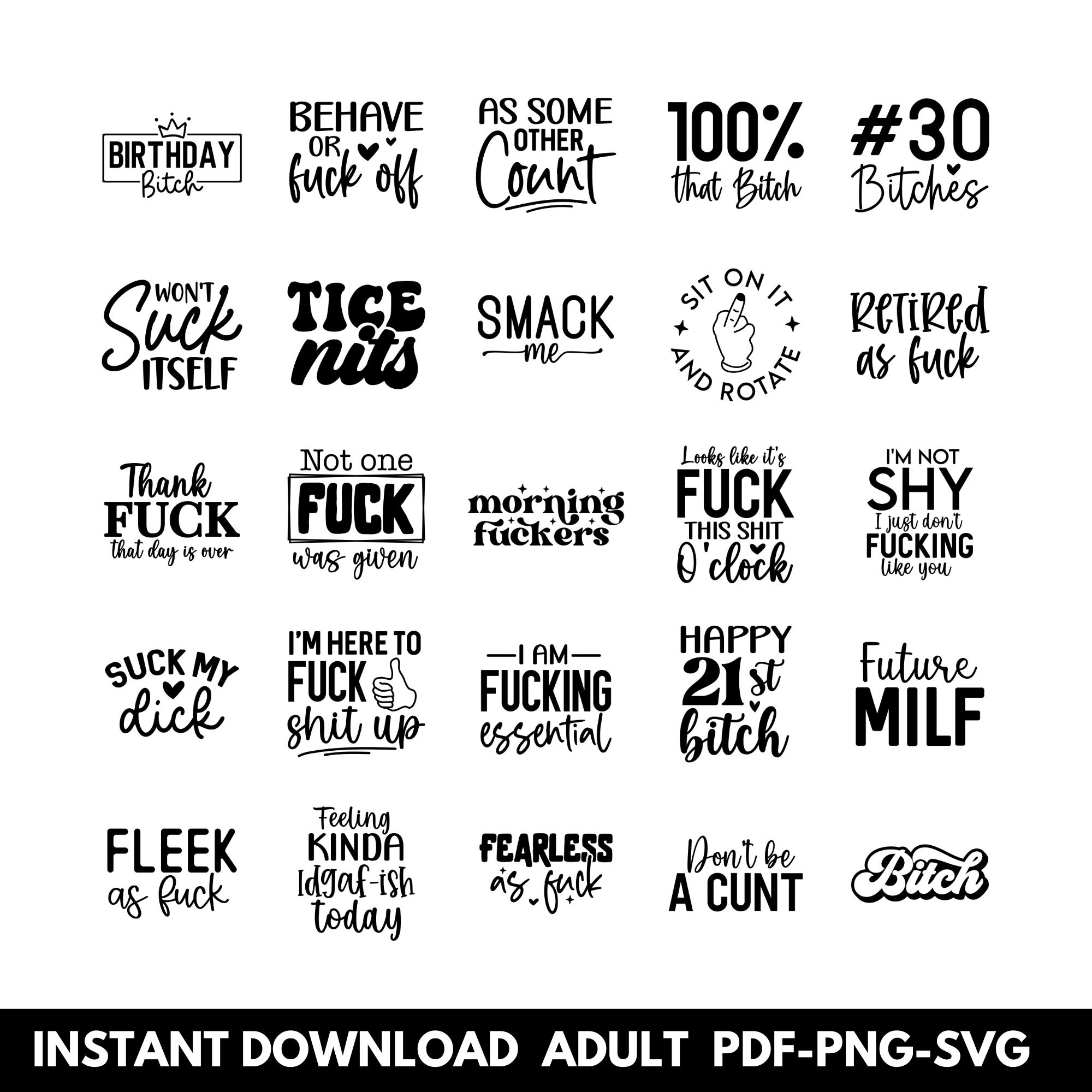 Funny Adult Svg Bundle, Funny Svg Bundle, Adult Humor Bundle, Funny ...