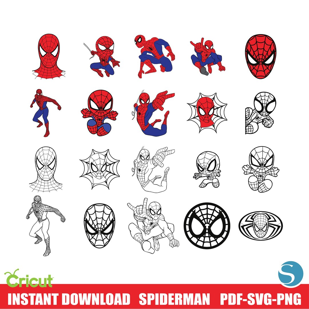 Spidey Bundle Layered SVG, Cut Files for Cricut and Silhouette, Ready ...