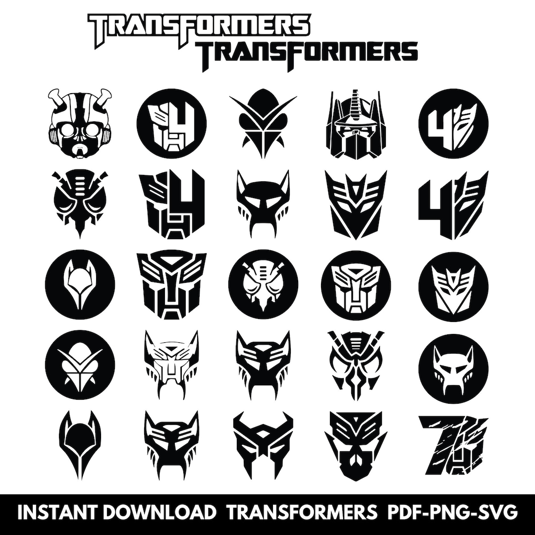 Transformers Svg, caras de Transformers SVG, logotipo de Transformers ...