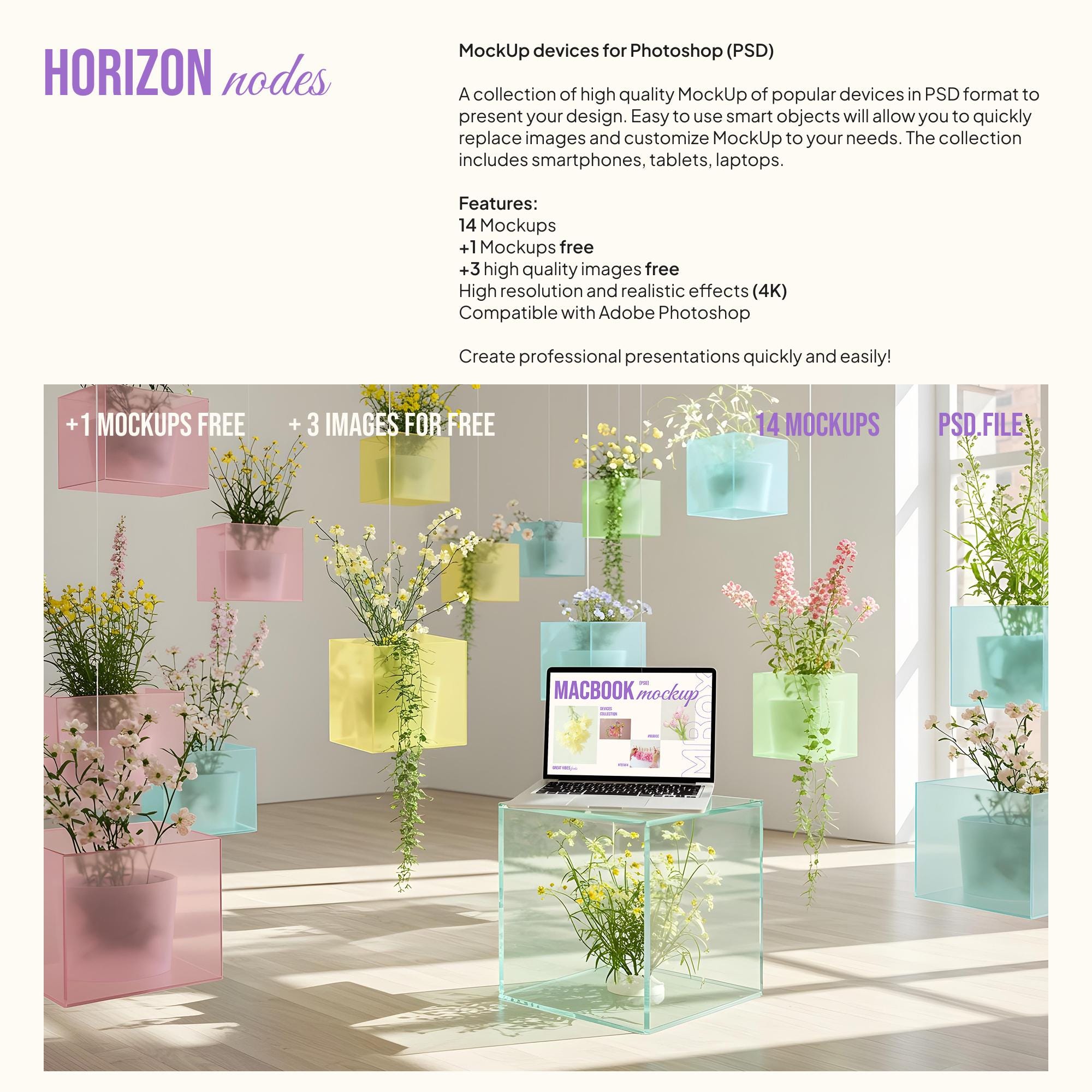 Mockup Collection Horizon Nodes - Etsy