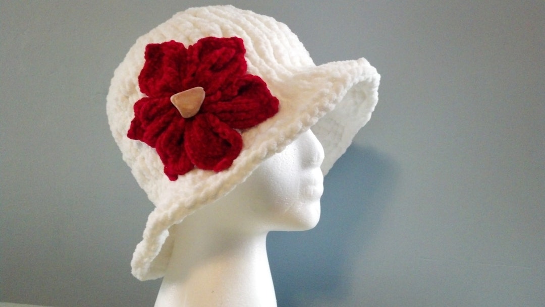 Brimmed Winter Bell Shaped Hat Knitting Pattern - Etsy