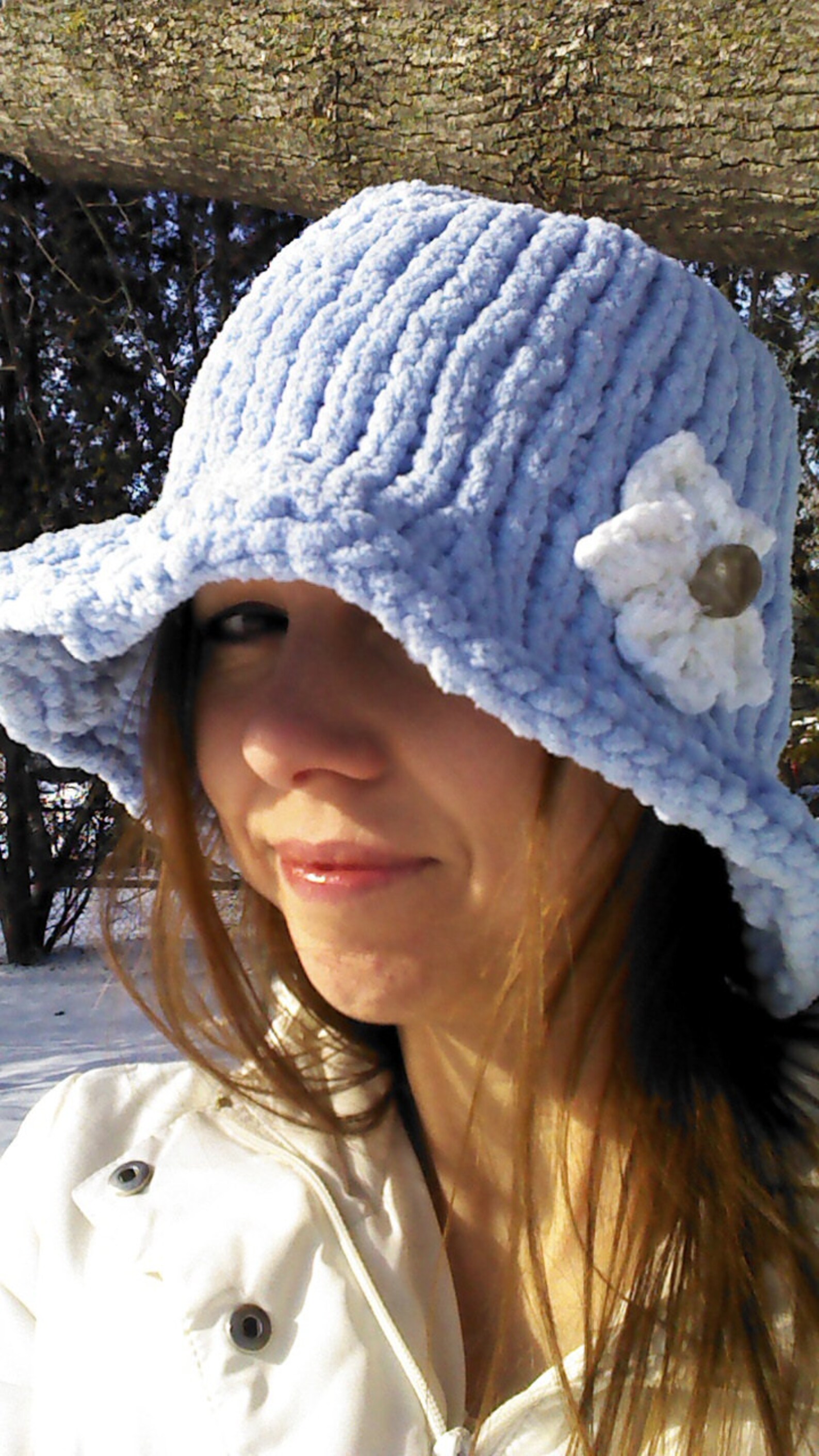 Brimmed Winter Bell Shaped Hat Knitting Pattern - Etsy