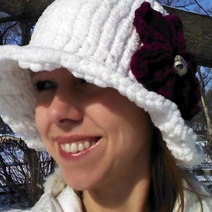 Brimmed Winter Bell Shaped Hat Knitting Pattern - Etsy