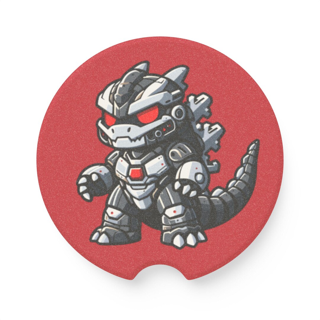 Mecha Godzilla Soapstone Car Coaster - Perfect for Car Enthusiasts ...