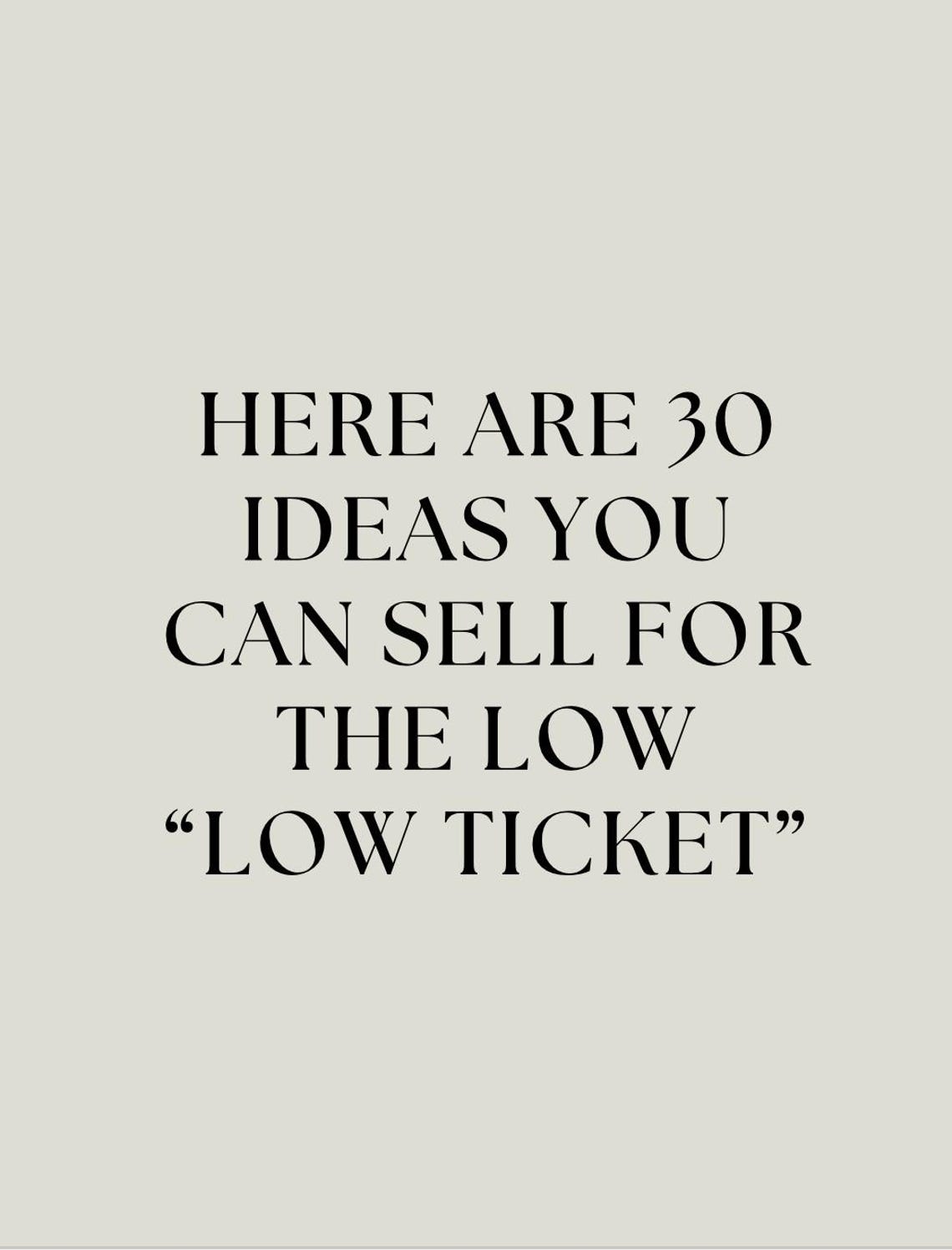 30 Low Ticket Product Ideas - Etsy