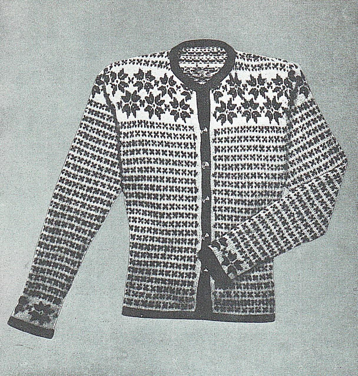 Vintage Scandinavian Sweater Patterns – 1946 Knitting Magazine Digital ...