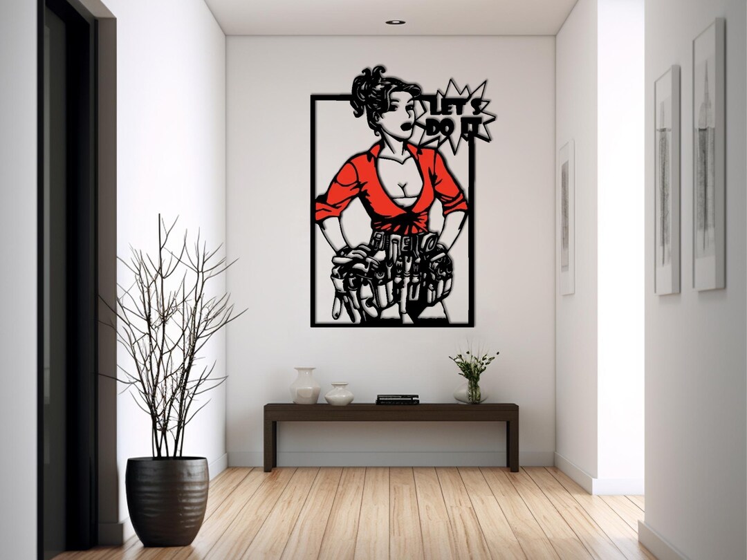 Let’s Do It Wall Art, Feminist Metal Decor, Women Empowerment Gift ...