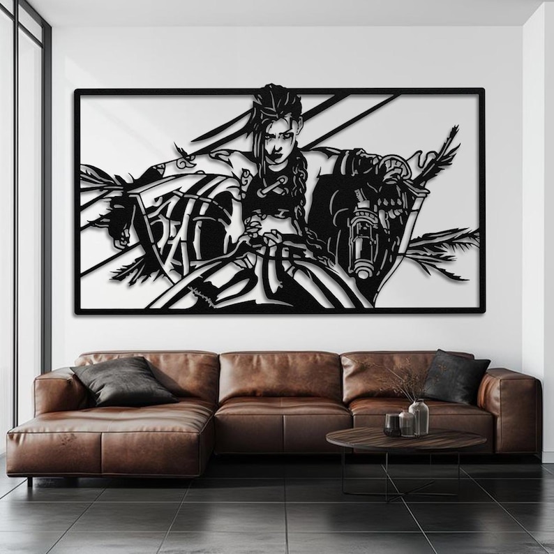Jinx Metal Wall Art: LOL Anime Decor, Gift for Gamers - Etsy