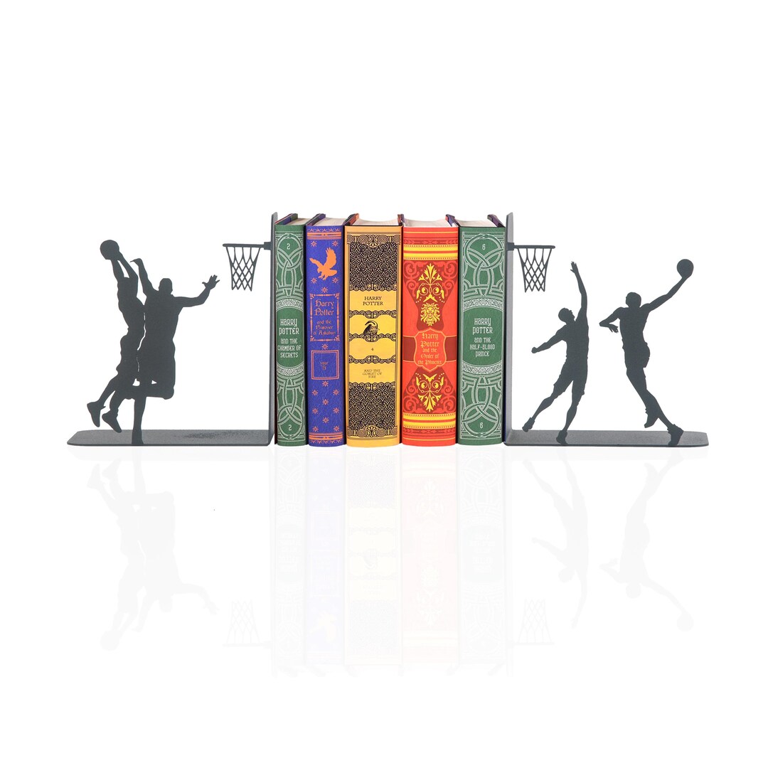 Bookends With Basketball Players, Decorative Sports Players Bookend for ...