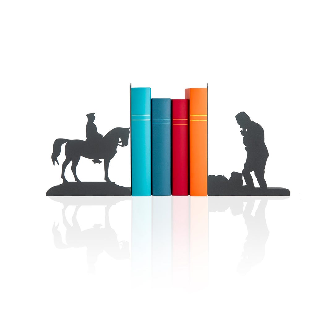 Atatürk Metal Bookends, Turkish Historical Leader Design - Etsy