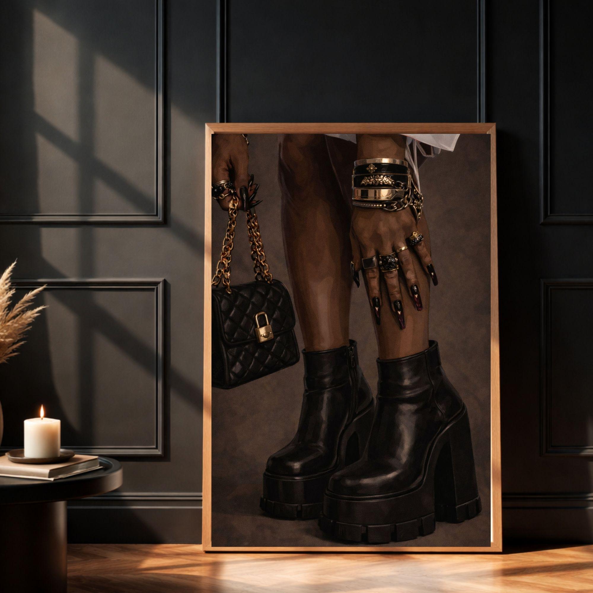 Dark Feminine Fashion Prints Set | Gothic Edgy Home Decor (PDF Files ...