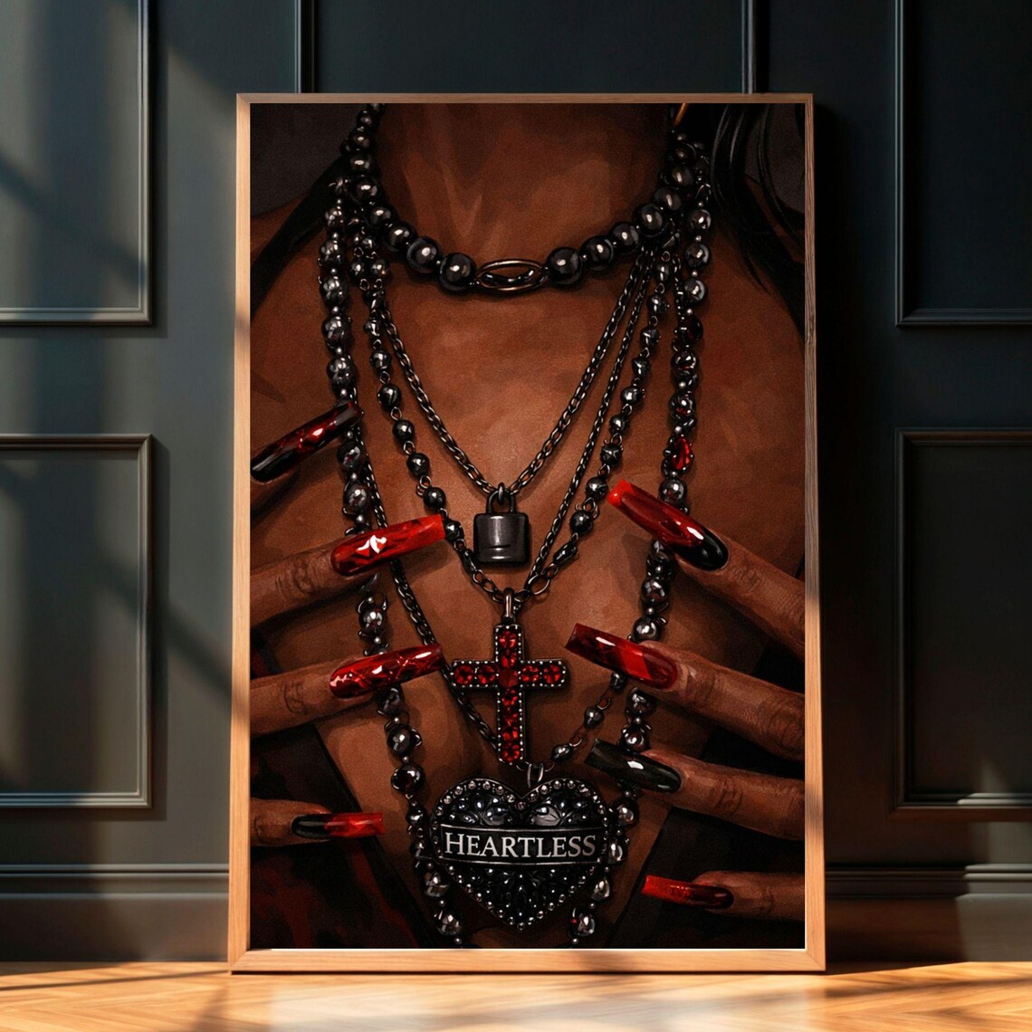 Dark Feminine Fashion Prints Set | Gothic Edgy Home Decor (PDF Files ...