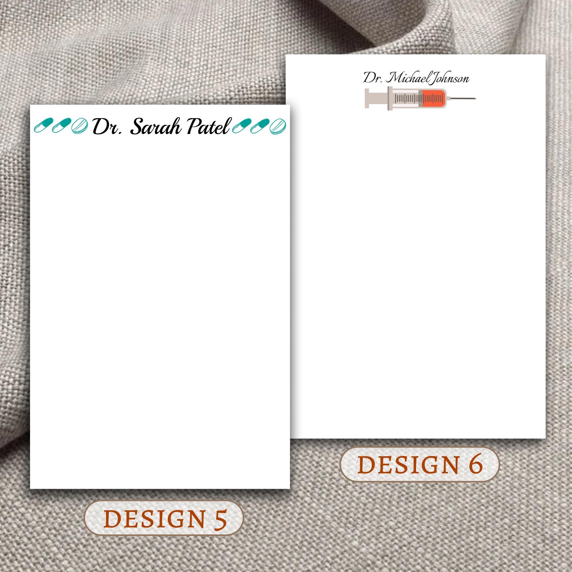 Personalized Doctor Notepad – Custom Medical Stationery for Doctors ...