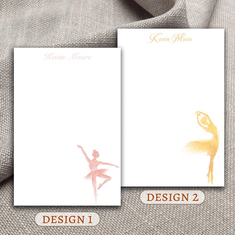 Personalized Ballet Notepad– Custom Stationery for Ballet Dance ...