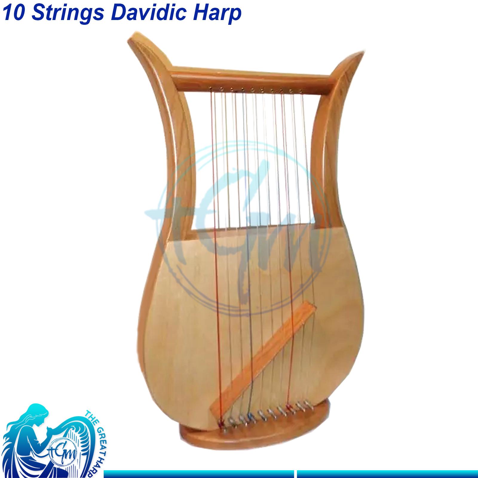 Kinnor Harp 10 Strings King David Harp Opens in a New Window Davidic ...
