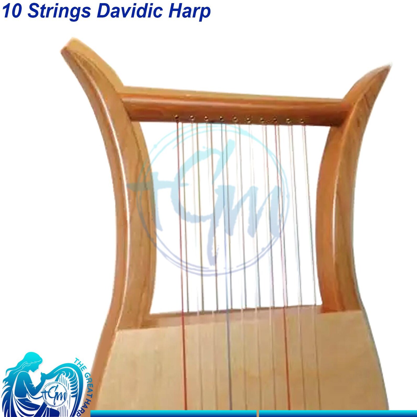 Kinnor Harp 10 Strings King David Harp Opens in a New Window Davidic ...
