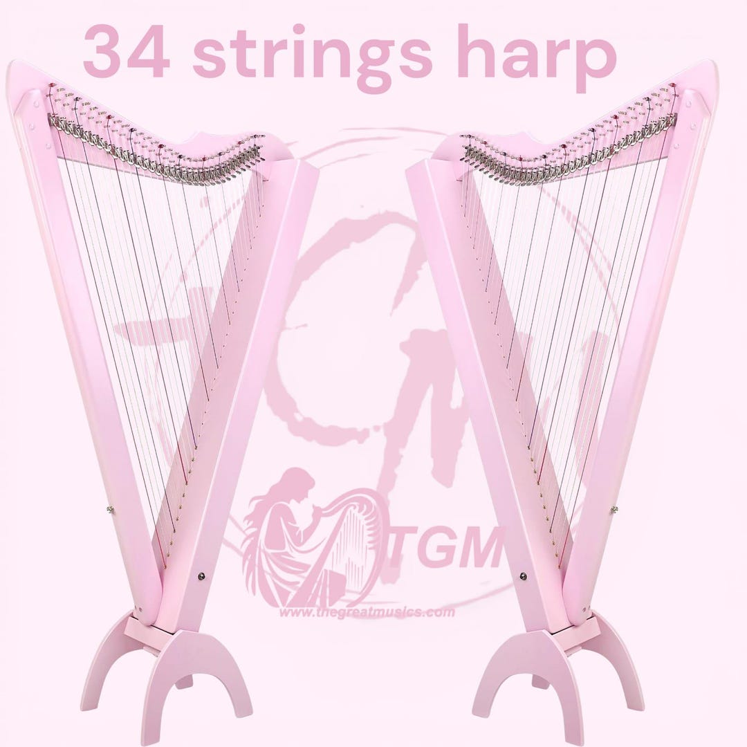 34 String Lever Harp 36