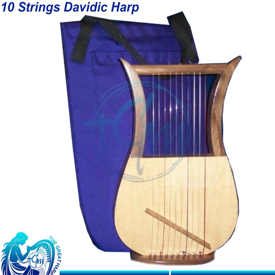 Kinnor Harp 10 Strings King David Harp Opens in a New Window Davidic ...