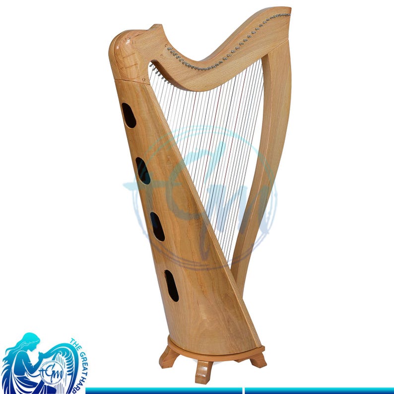 36 String Harp Made With Highest Quality Woods W Case by the Great ...