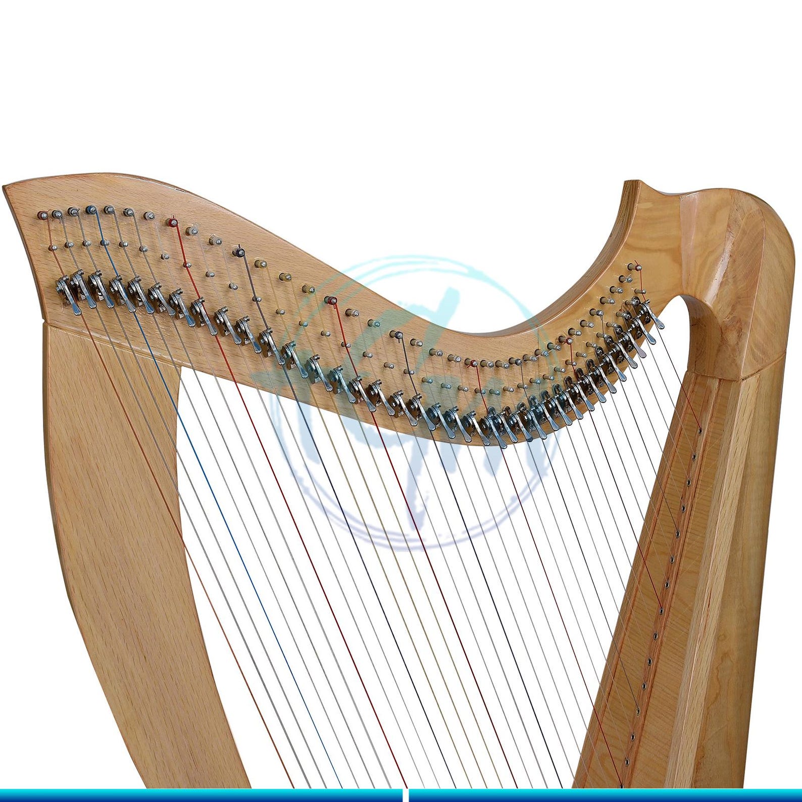 36 String Harp Made With Highest Quality Woods W Case by the Great Music New - Etsy