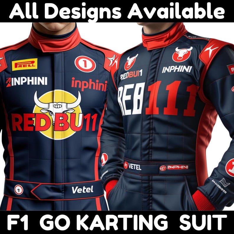 Formula 1 Go-karting Racing Uniforms With Matching Gloves, Caps and ...