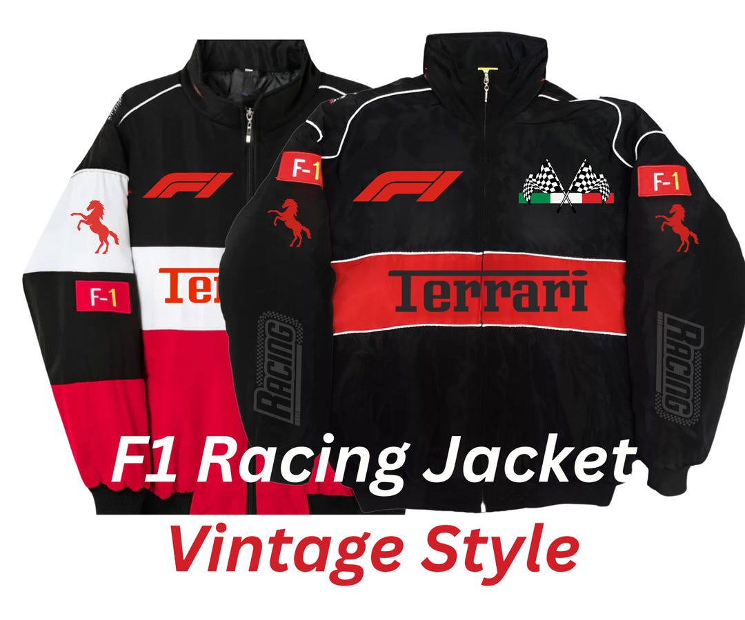 F1 Racing Fan Jacket - Vintage Racing Jacket | Unisex Motorsport Jacket ...
