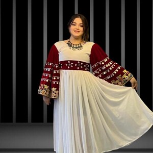 Afghan Traditional Women Dress Charma Embroidery Afghan Fashion Afghan ...