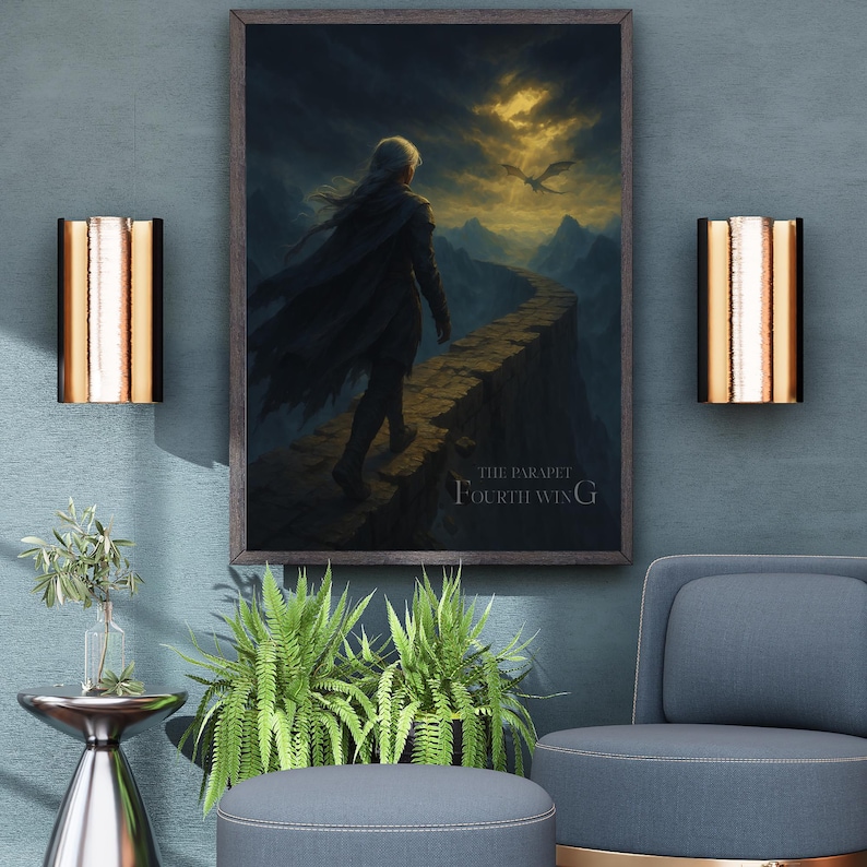 The Parapet Crossing Digital Wall Art Fourth Wing Inspired Art Print ...