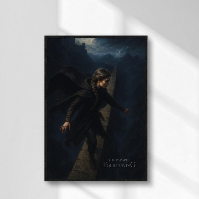 The Parapet Digital Wall Art Fourth Wing Inspired Art Print Violet ...