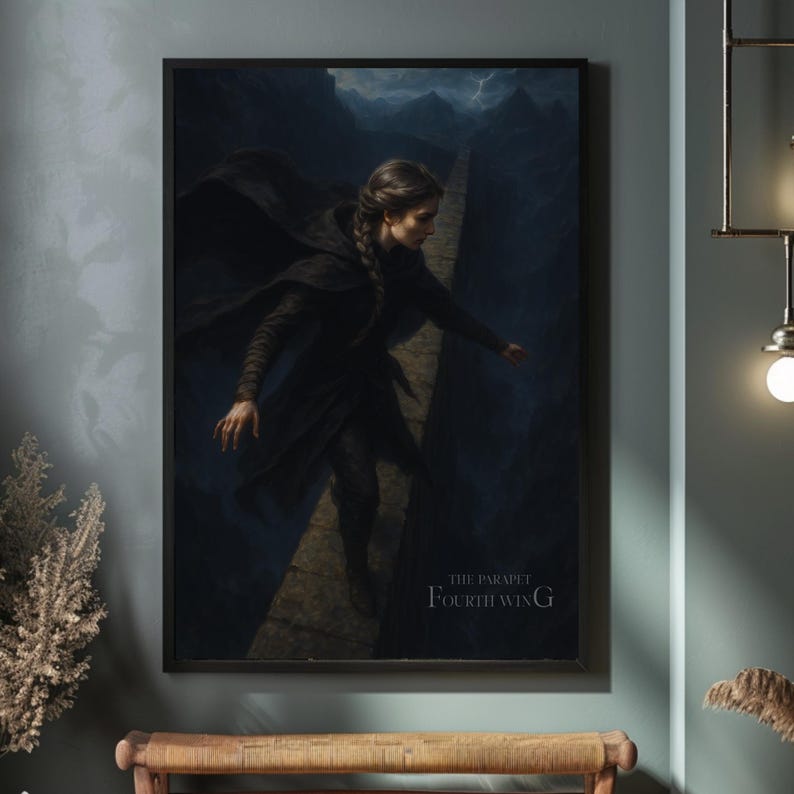 The Parapet Digital Wall Art Fourth Wing Inspired Art Print Violet ...