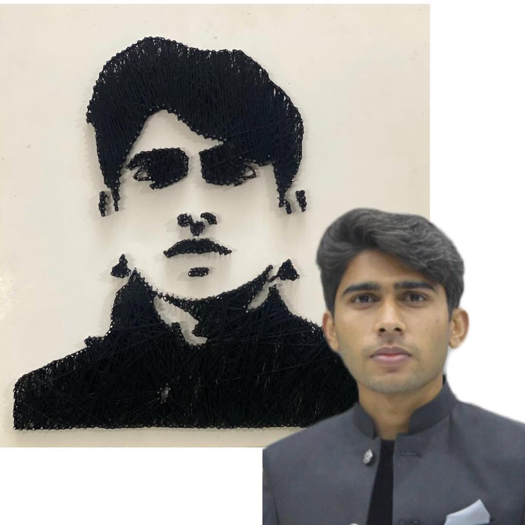 String Art String Portrait Art Black and White String Art - Etsy UK