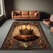 Luxury Royal Crown Area Rug, Vintage Baroque Decorative Carpet, Elegant ...