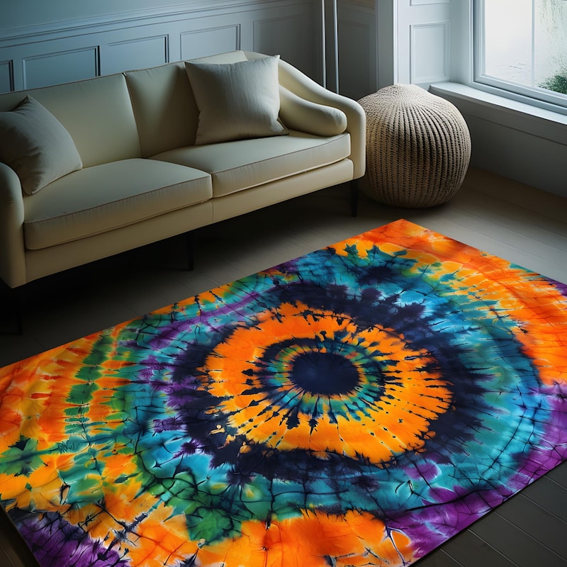 Trippy Rug - Etsy
